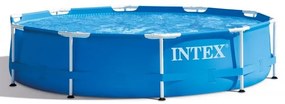Modrý zahradní bazén o průměru 305 cm