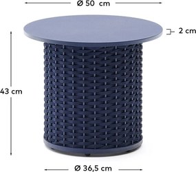 Kovový kulatý zahradní stolek ø 50 cm Sedalis – Kave Home