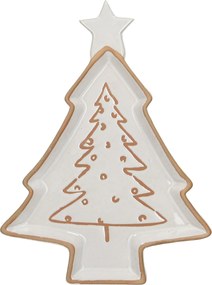 Talíř Beige Christmas Tree classic