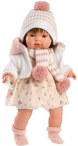 Llorens LOLA 38568 - realistická panenka se zvuky a látkovým tělem - 38 cm