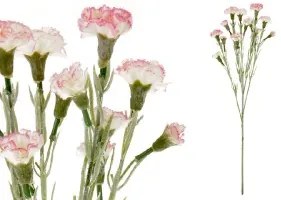 Autronic Mini Karafiát, barva bílo-růžová. Květina umělá. KU4191-WHPK