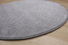 Vopi, Kusový koberec Apollo Soft šedý kruh, 100x100 (průměr) kruh, šedá, chodba / předsíň