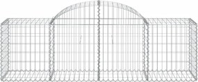 Klenuté gabionové koše 40 ks 200x50x60/80 cm pozinkované železo 3146296