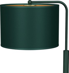 Stolní lampa Verde, 1x zelené textilní stínítko, gr