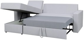 Gibmeble rohová sedačka Domino GRAY barevné varianty: šedá/růžová