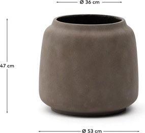 Betonový obal na květináč ø 53 cm Lira – Kave Home