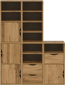 Boční skříňky 5 ks "ODDA" 40x24x79 cm Borovicový masiv 3365360
