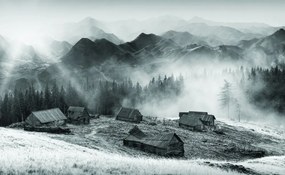 Fototapeta Hory Černobílé  Samolepící tapety 270x180