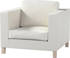 Potah na křesko IKEA Karlanda, krátký barva šedá látka pletený vzor