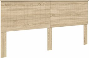 Rám postele s čelo Sonoma 200 x 200 cm Masivní borové dřevo 3410967