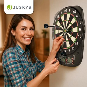 Juskys Elektronický terč na šipky s příslušenstvím