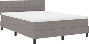 Postel s boxspringem s čelo Taupe 160 x 200 cm textil 3338703