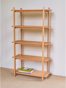 Regál v dekoru dubu v přírodní barvě 80x150x39 cm Epoch – Hübsch