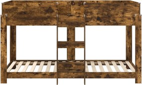 Patrová postel pro děti Kouřový dub 80 x 200 cm 3410527