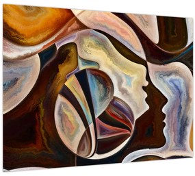 Obraz - Abstrakce hlav (70x50 cm)
