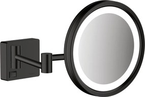 Hansgrohe AddStoris, kosmetické zrcadlo s LED osvětlením, černá matná, HAN-41790670