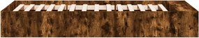 Rám postele kouřový dub 100 x 200 cm kompozitní dřevo 3280605