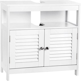 XXXLutz SKŘÍŇKA POD UMYVADLO, bílá, bílá, 60/60/30 cm MID.YOU - Online Only koupelnové skříňky - 002543018002