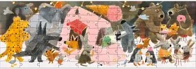DJECO Panoramatické puzzle Park / 100 dílků / rozměr 97 x 33 cm