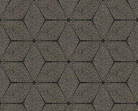 Vliesová tapeta černá, zlatá geometrická 390912 / Tapety na zeď 39091-2 Antigua (0,53 x 10,05 m) A.S.Création