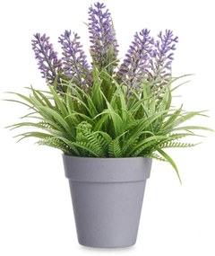 Umělá lavendule v šedém květináči