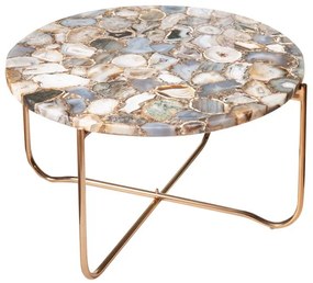 Designový konferenční stolek Tristen 62 cm achát modrý