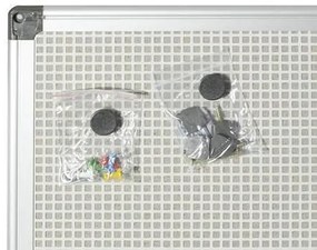 Korková nástěnka s kovovou sítí Bi-Office, 90 x 120 cm
