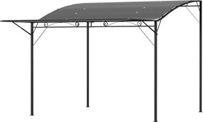 Outsunny pergola 3 x 2,5 m se stavitelnou střechou — ocelový rám, tmavě šedý polyesterový baldachýn | Aosom