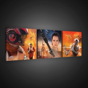 Postershop Obraz na plátně: Star Wars Resistance Heroes - set 3ks 25x25cm