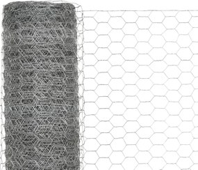 Pletivo ke kurníku pozinkovaná ocel 25 x 1,2 m stříbrné 143324
