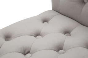 Lavice Paris 120 cm samet šedá/zlatá