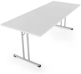 Skládací stůl 180 x 80 cm, světle šedá