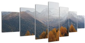 Obraz - Výhled na hřebeny hor (210x100 cm)