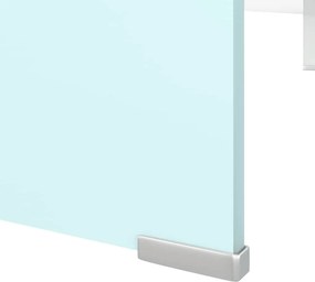 TV stolek / podstavec na monitor sklo zelený 110 x 30 x 13 cm 244148