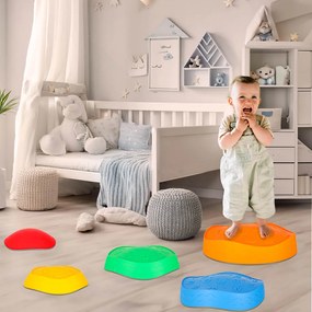 Creative Corner Smyslová stezka říční kameny pro trénink rovnováhy podlaha je láva hra 5ks