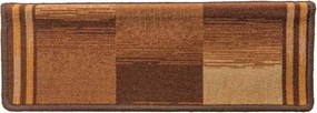 Nášlapy na schody samolepicí 10 ks 65x21x4 cm hnědé 149845