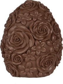 Dekorace čokoládové vejce s květy Egg - Ø 11*14 cm