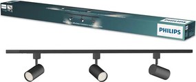 Philips - Bodové svítidlo v lištovém systému EASYLINK 3xGU10/7W/230V 1m černá