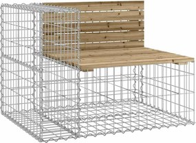 Zahradní lavice gabionový design 184x71x65,5 cm borové dřevo 3196238