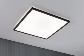 Paulmann 71016 Atria Shine, černé stropní svítidlo s korónou, 22W LED 4000K tříkrokové stmívání, 42x42cm