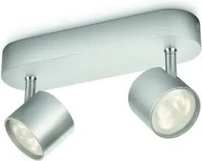 Philips Star 2x4,5W hliník / LED bodové svítidlo / 1000lm / 2700K / st