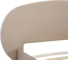 Rám postele cappuccino umělá kůže 100 x 200 cm 285421