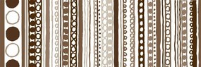 Vliesová fototapeta Dimex Brown Pattern M-372 | 330x110cm
