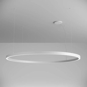 Arelux AM05NW SWH Xambit, bílé závěsné kruhové svítidlo, 120W LED 4000K, prům. 204cm