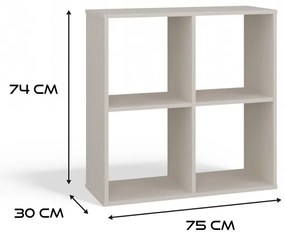 FALCO Regál Manja 2x2 Odstín: Bílá