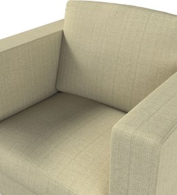 Potah na křesko IKEA Karlanda, krátký barva béžová látka pletený vzor