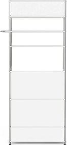 Tchibo - Kovová šatní skříň »Cn3« s šatní tyčí a 3 zásuvkami - barva: bílá