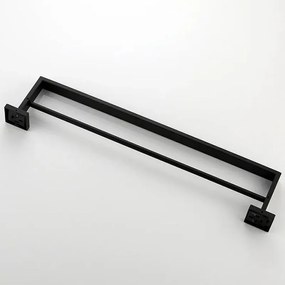Rea Erlo 02, 2-řadý věšák na ručníky 60cm 332919, černá matná, REA-06908