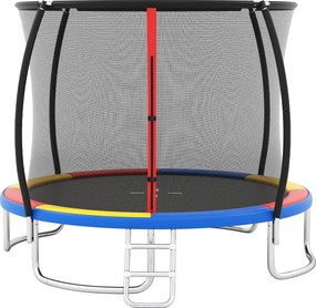 Costway Trampolína venkovní se žebříkem kulatá zahradní