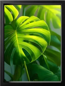 Tropický list - obraz - Monstera v moderním přírodním stylu 45 - 70 x 100 cm - 1 149 Kč